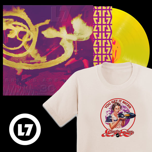 L7 GOLD Vinyl + Classic Licorice Pizza, Cream T-Shirt - Rolling Live ...